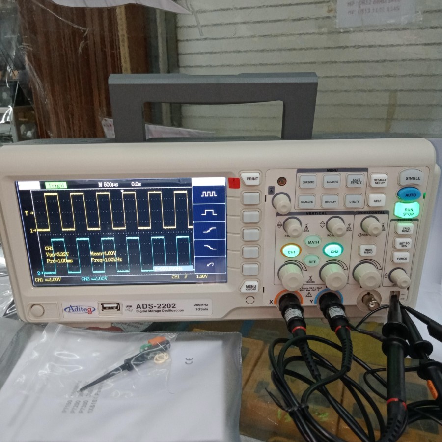 Jual ADITEG ADS-2202 Digital Oscilloscope 200 MHz Harga Murah ...