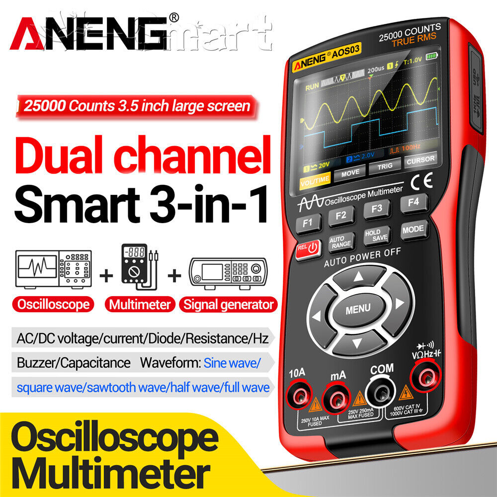 Jual Aneng AOS03 Oscilloscope Multimeter Signal Generator Harga Murah ...