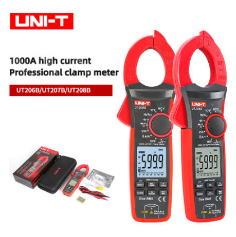 Jual Digital Clamp Meter UNI-T UT206B True RMS AC-DC Current Harga Murah - AlatUkur.Net